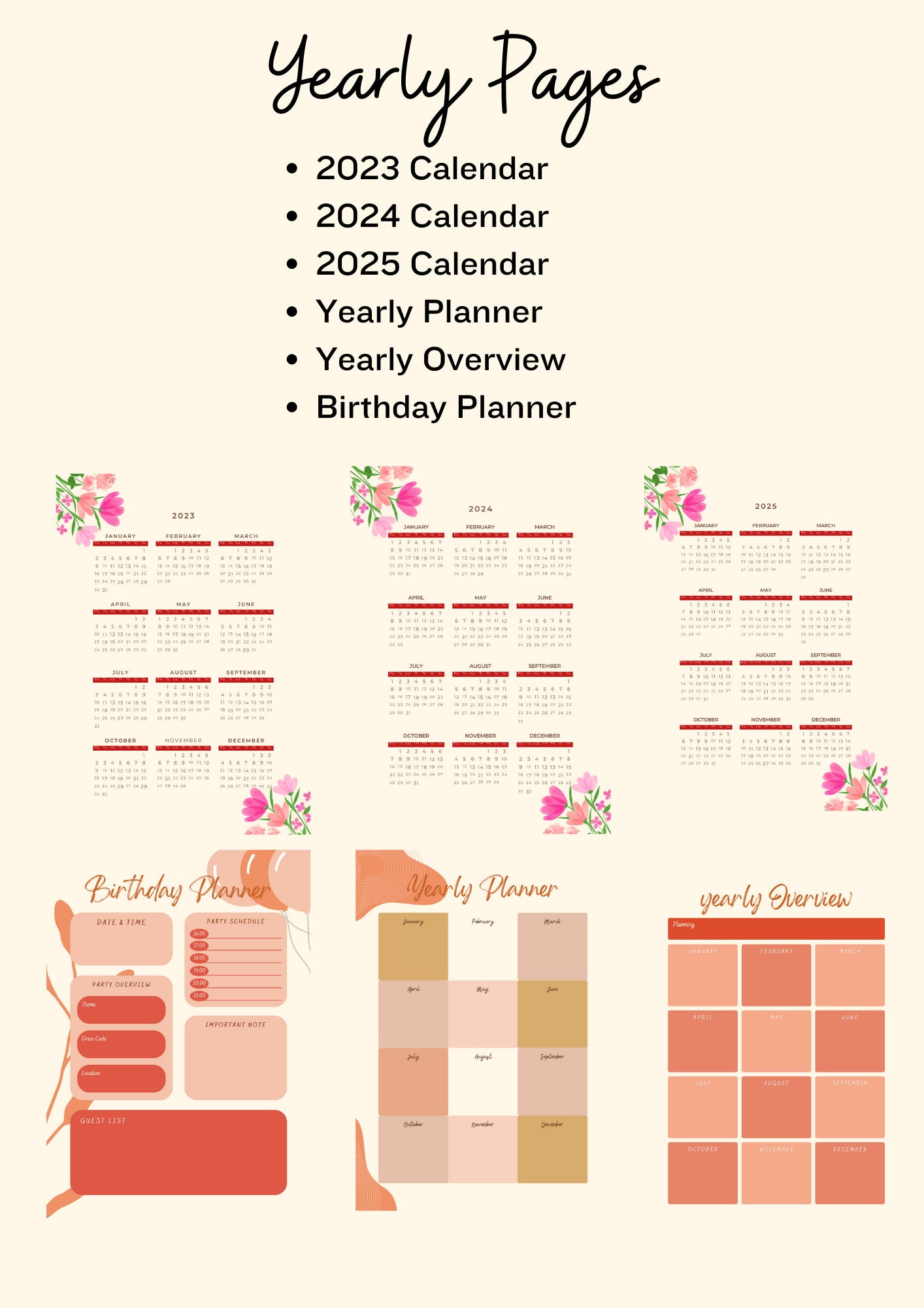 My Ultimate Planner, Printable Planner, Personal Planner Bundle, Daily ...