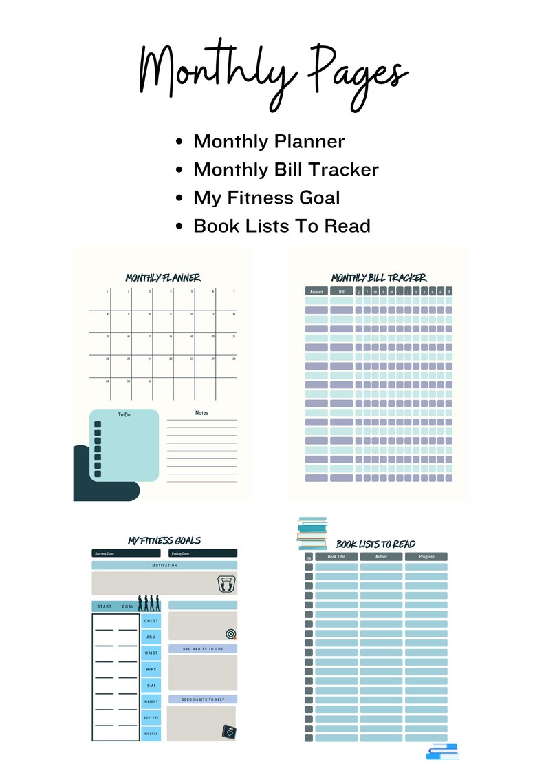 My Ultimate Planner, Printable Planner, Personal Planner Bundle, Daily ...