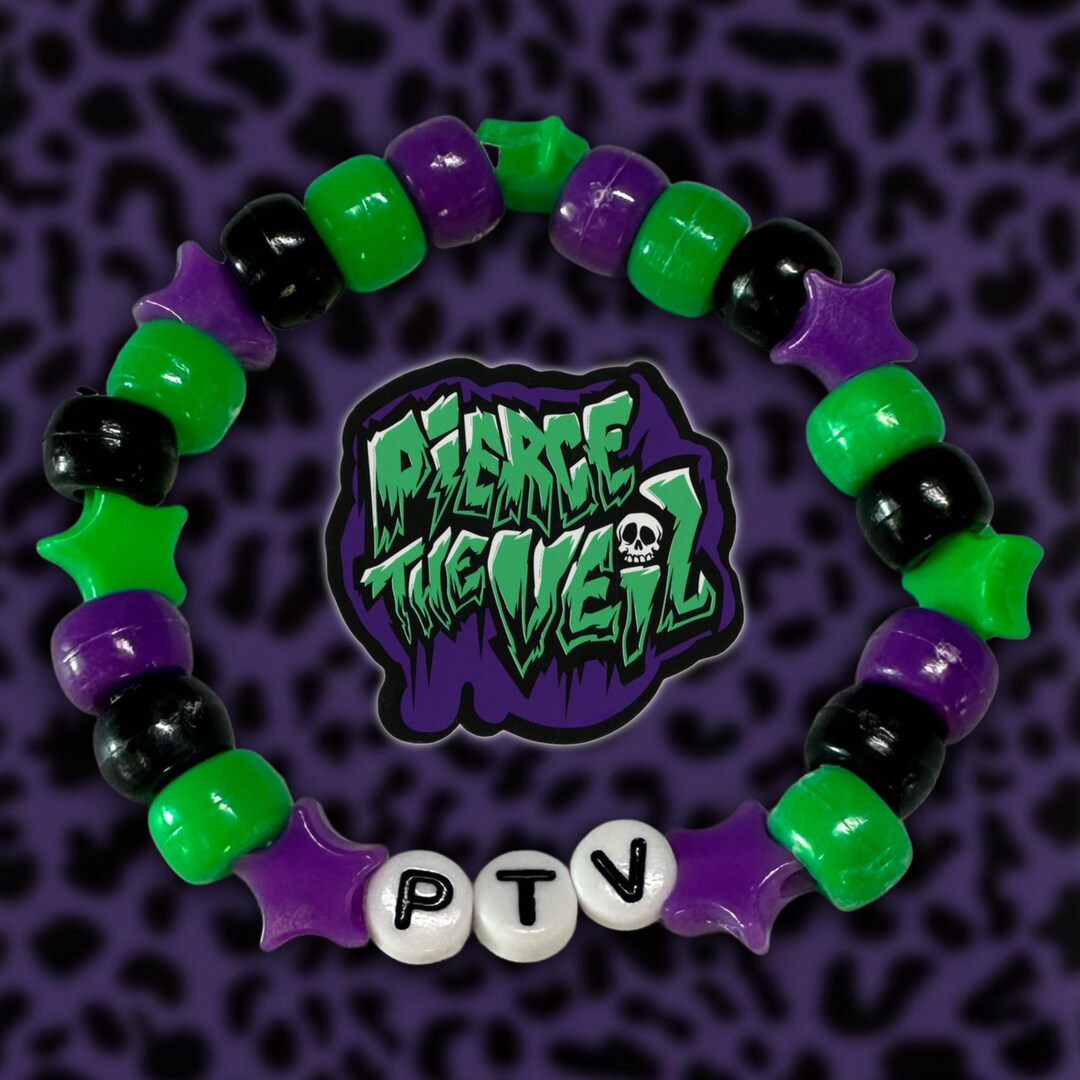 Pierce the Veil Themed Kandi Bracelet - Etsy
