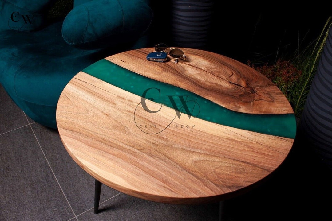 Round Epoxy Table Round Epoxy Dining Table Round Black Epoxy - Etsy