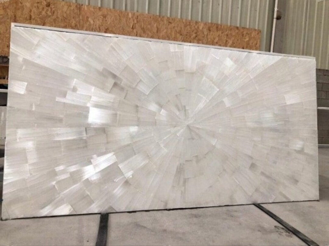 Selenite Table Top Selenite Coffee Table Top Kitchen Dining - Etsy