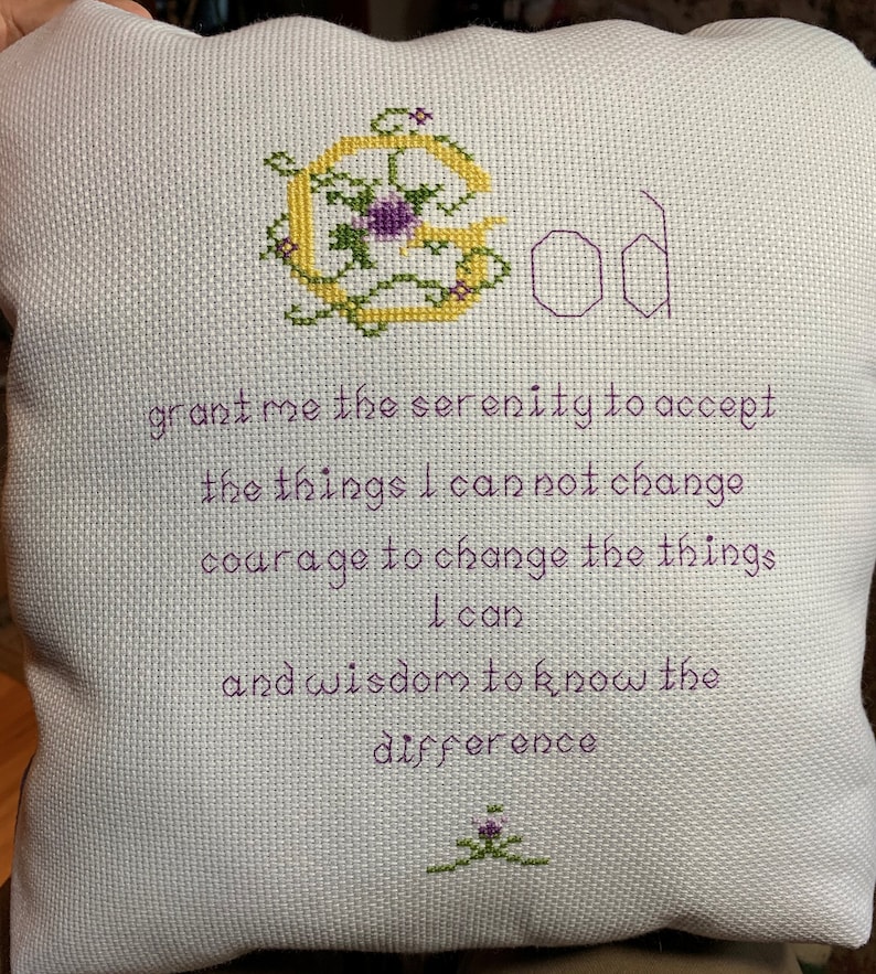 Serenity Prayer Cross Stitch Pattern - Etsy