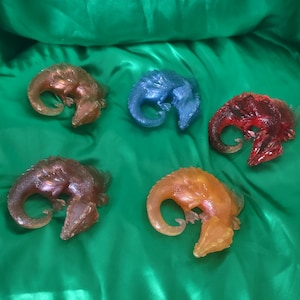 Curled Dragon Statue - Etsy