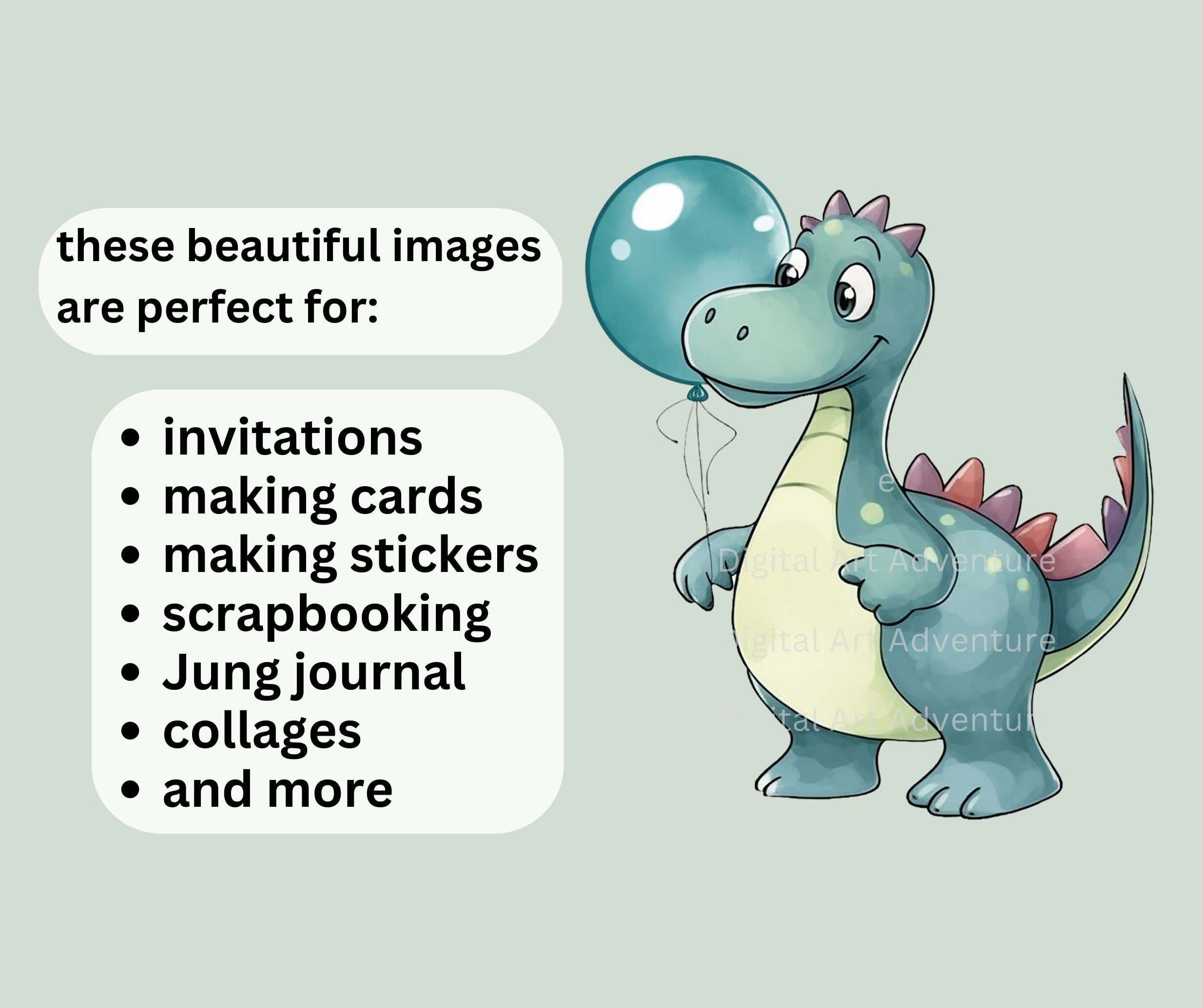 Dinosaur Birthday Clipart, Watercolor Celebrate Clipart, Kids Baby ...