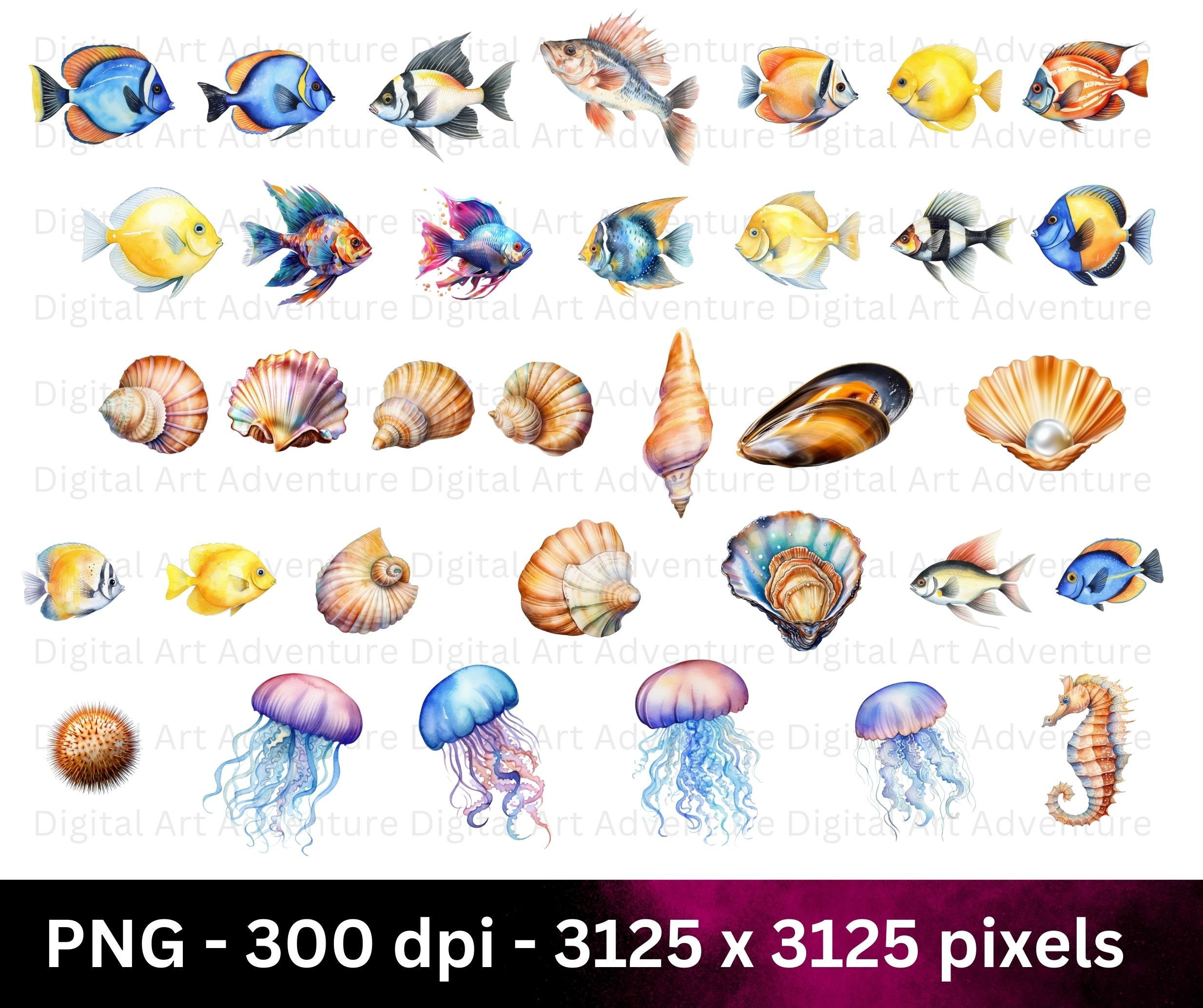 Seafaring Clipart, Pirates, Ocean, Watercolor, Sailing Ships, Sea ...