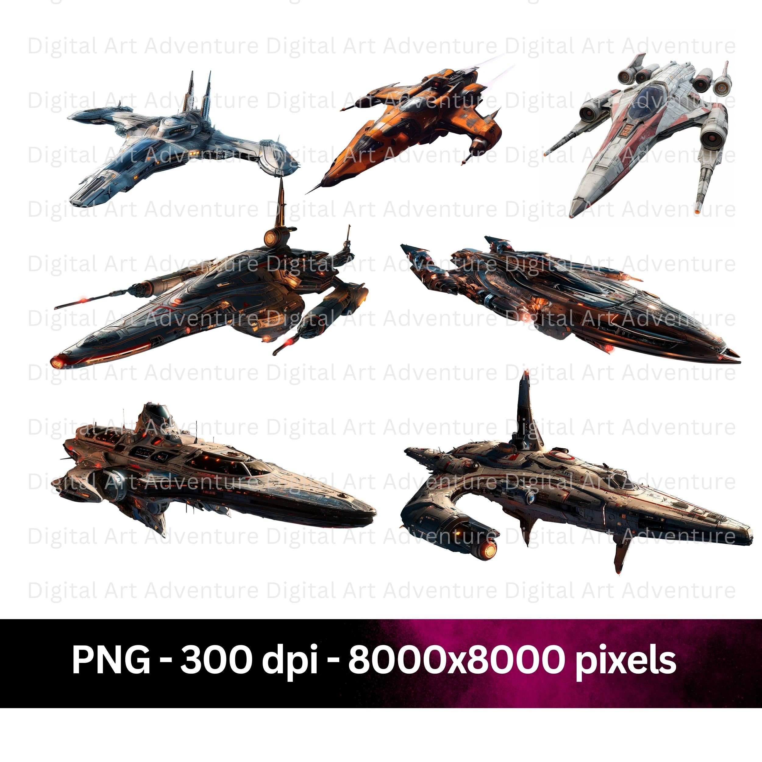 Premium Small Spaceships Clipart - XXII Century Spaceships Download ...