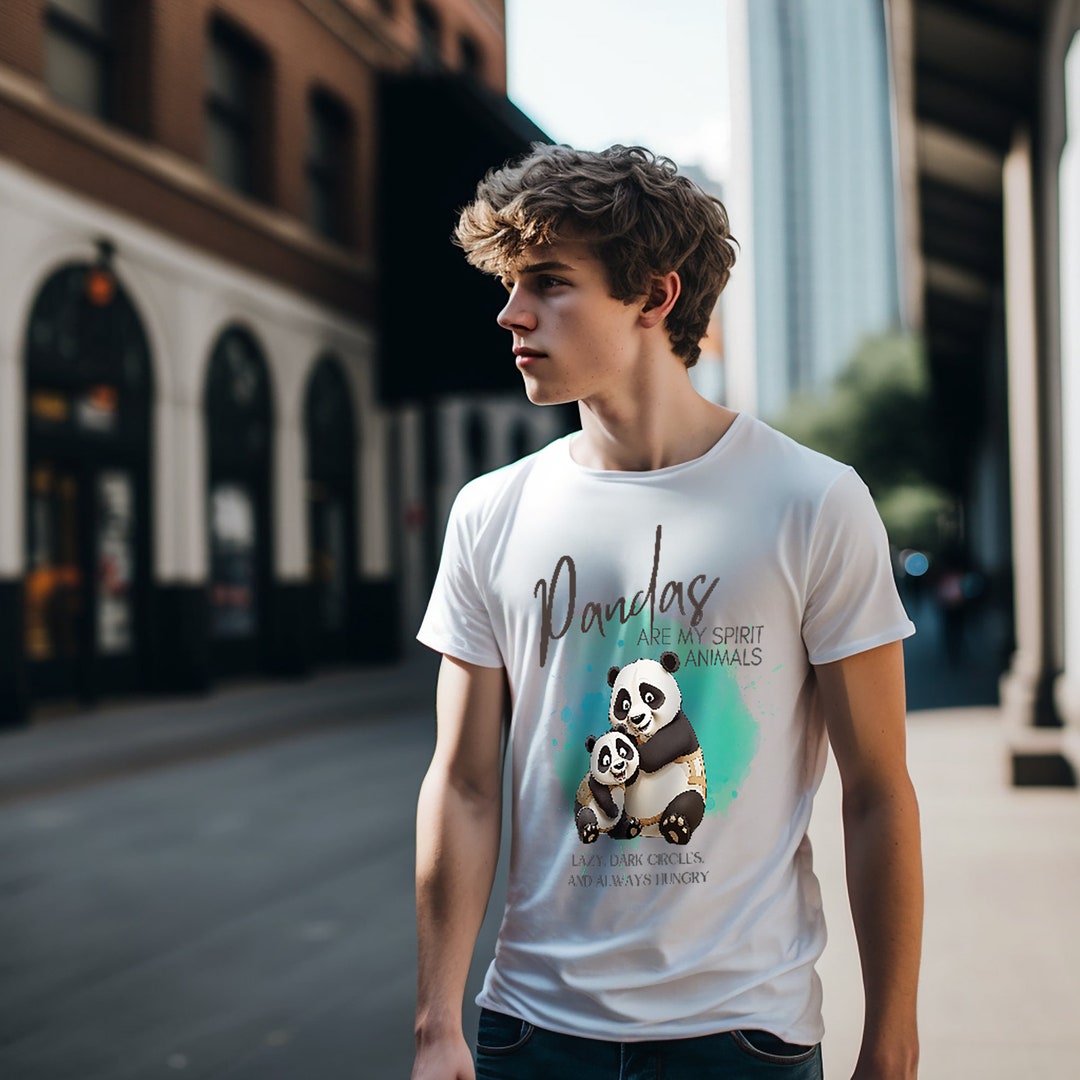 Panda - Print, PNG JPG , T-shirt Print, Sublimation File, Transparent ...