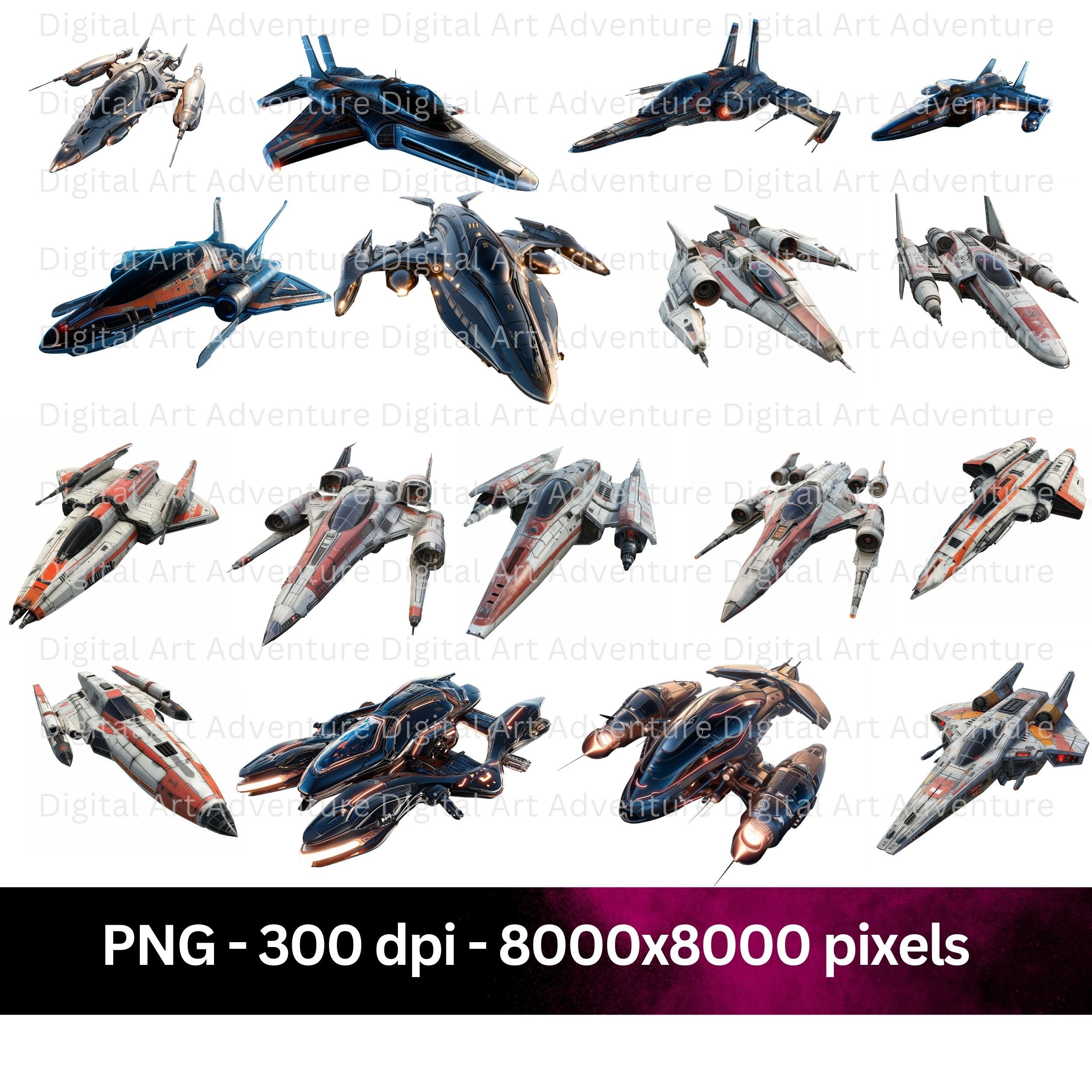 Premium Small Spaceships Clipart - XXII Century Spaceships Download ...
