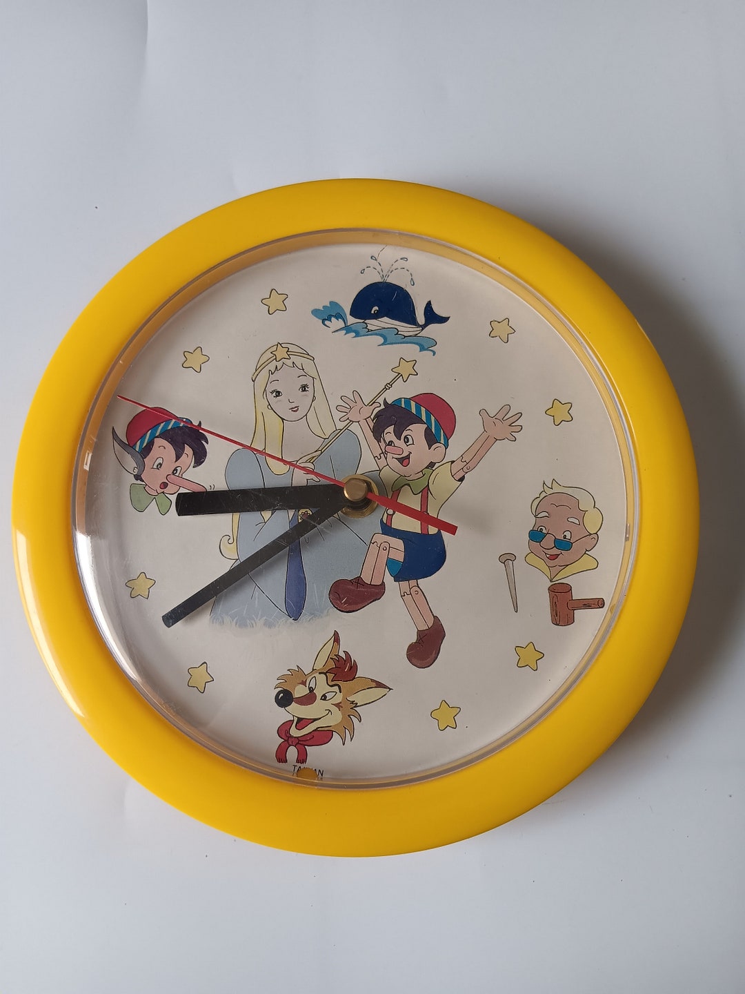Vintage Disney Pinocchio Character Wall Clock. Taiwan - Etsy