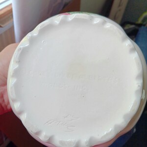 Vintage Ceramic Alberta's Molds Rose Floral Canister Jar Candy Dish ...