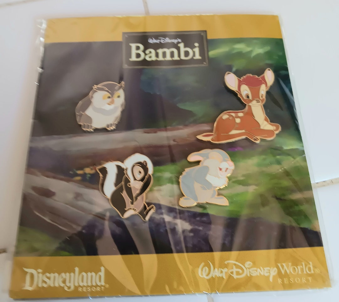 Walt Disney's Bambi 4 Pin Booster Collection Set of 4 Enamel Pins - Etsy