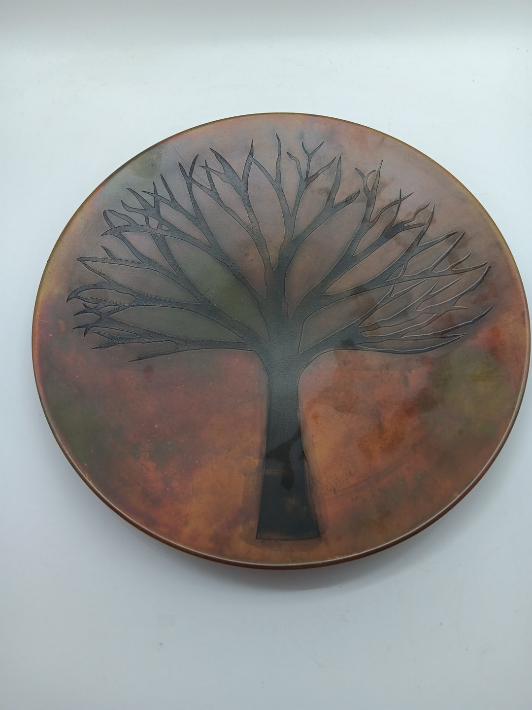 Copper Finish Tree of Life Wall Hanging Art Disc Home Decor. 12 - Etsy