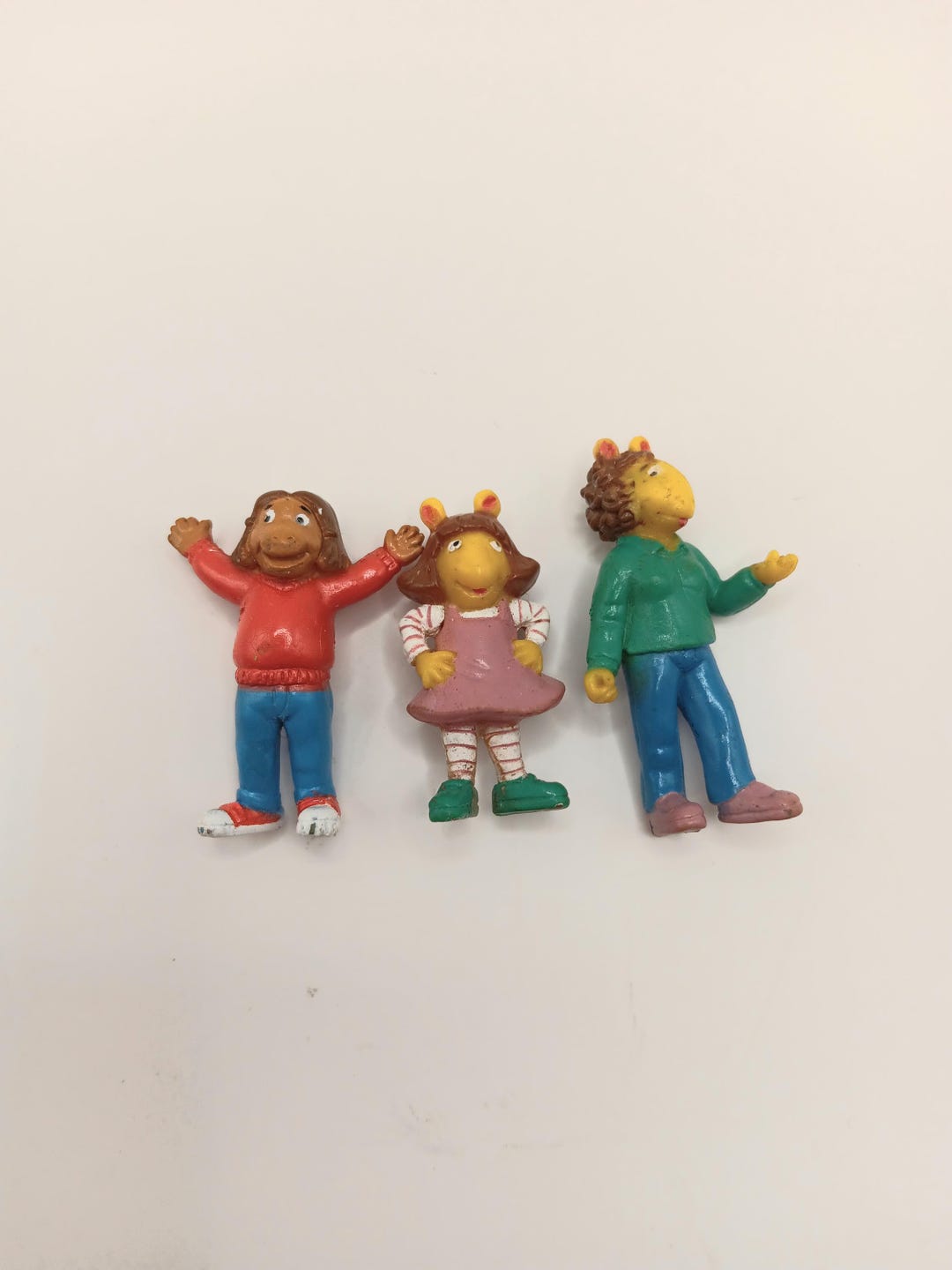 90s PBS Arthur Family Mini Figures Lot of 3 Marc Brown Hasbro Toys ...