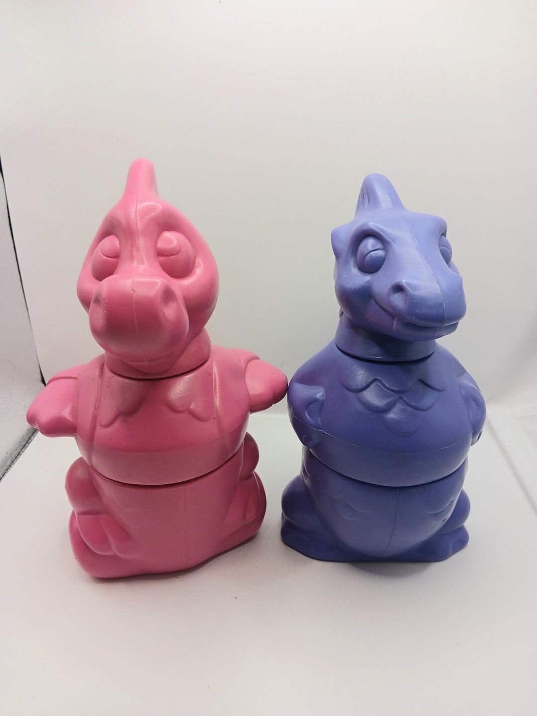 Tupperware Vintage 90s Buildable Mix-n-match Dinosaur Dragon Stacking ...