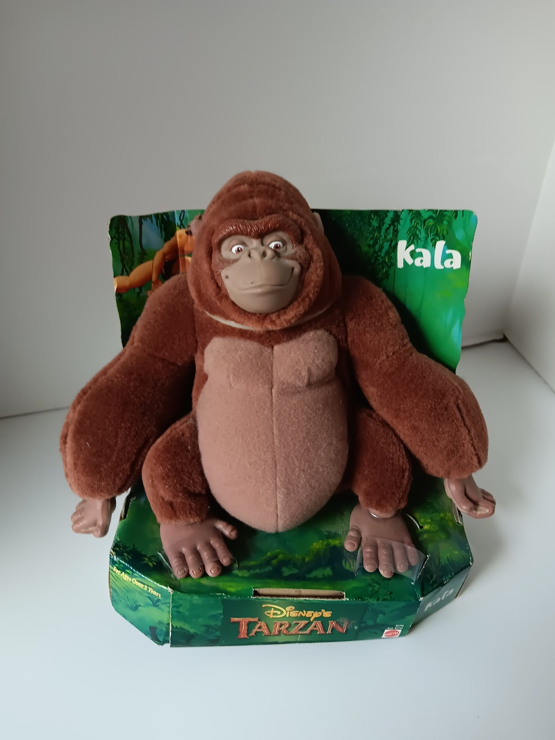 90s Vintage Mattel Disney's Tarzan Plush Kala Stuffed Animal Gorilla 9 ...