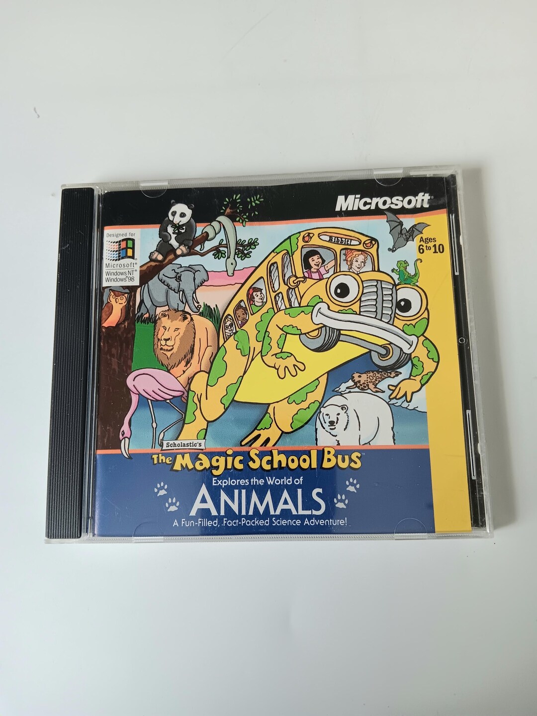 Microsoft Scholastic 90s Magic School Bus Explores World of Animals PC ...