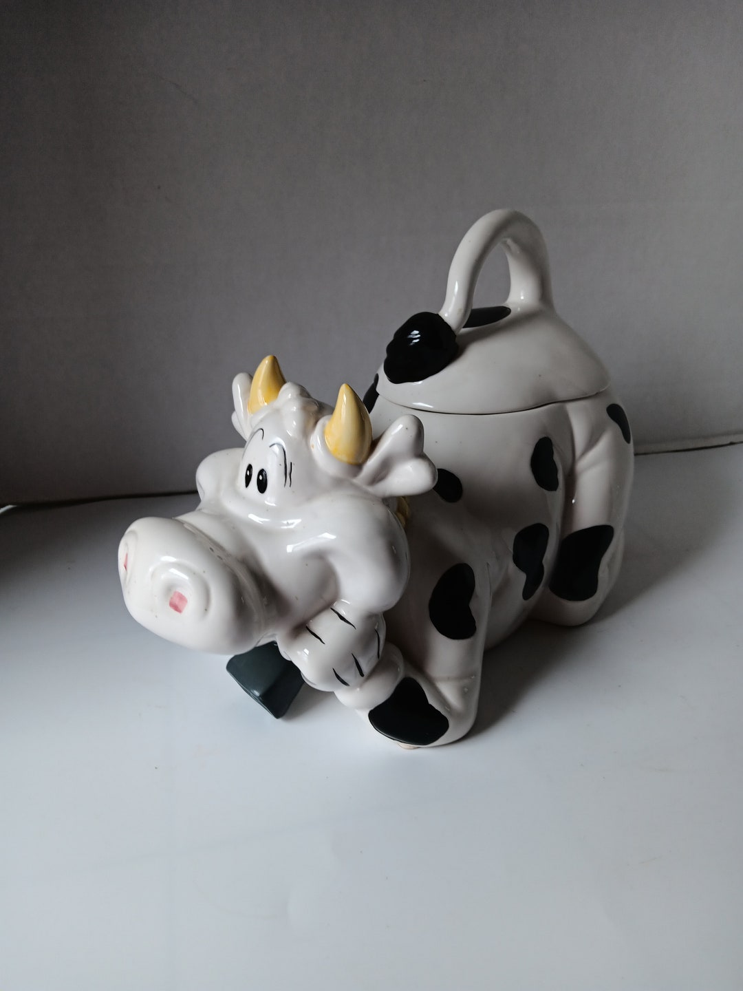 Rare my Favorite Company 1999 Howie Cow Cookie Jar. 90s Animal Treat ...
