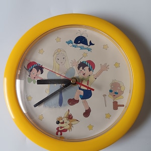 Vintage Disney Pinocchio Character Wall Clock. Taiwan - Etsy