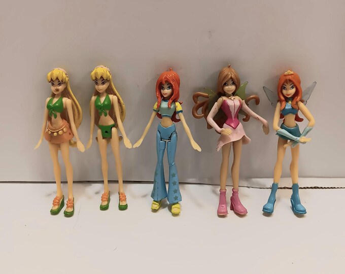 Vintage 2004 Winx Club Kinder /magical Minis Lot of 5 Figures. Doll ...