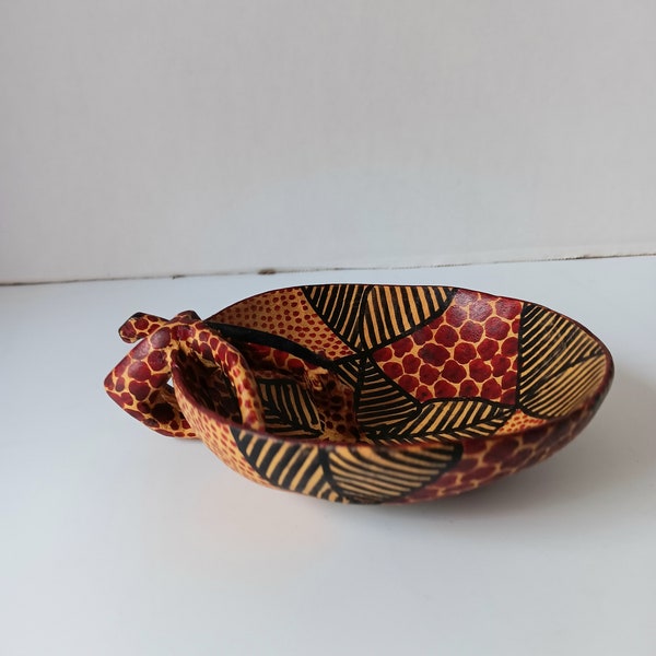 African Wooden Bowl - Etsy