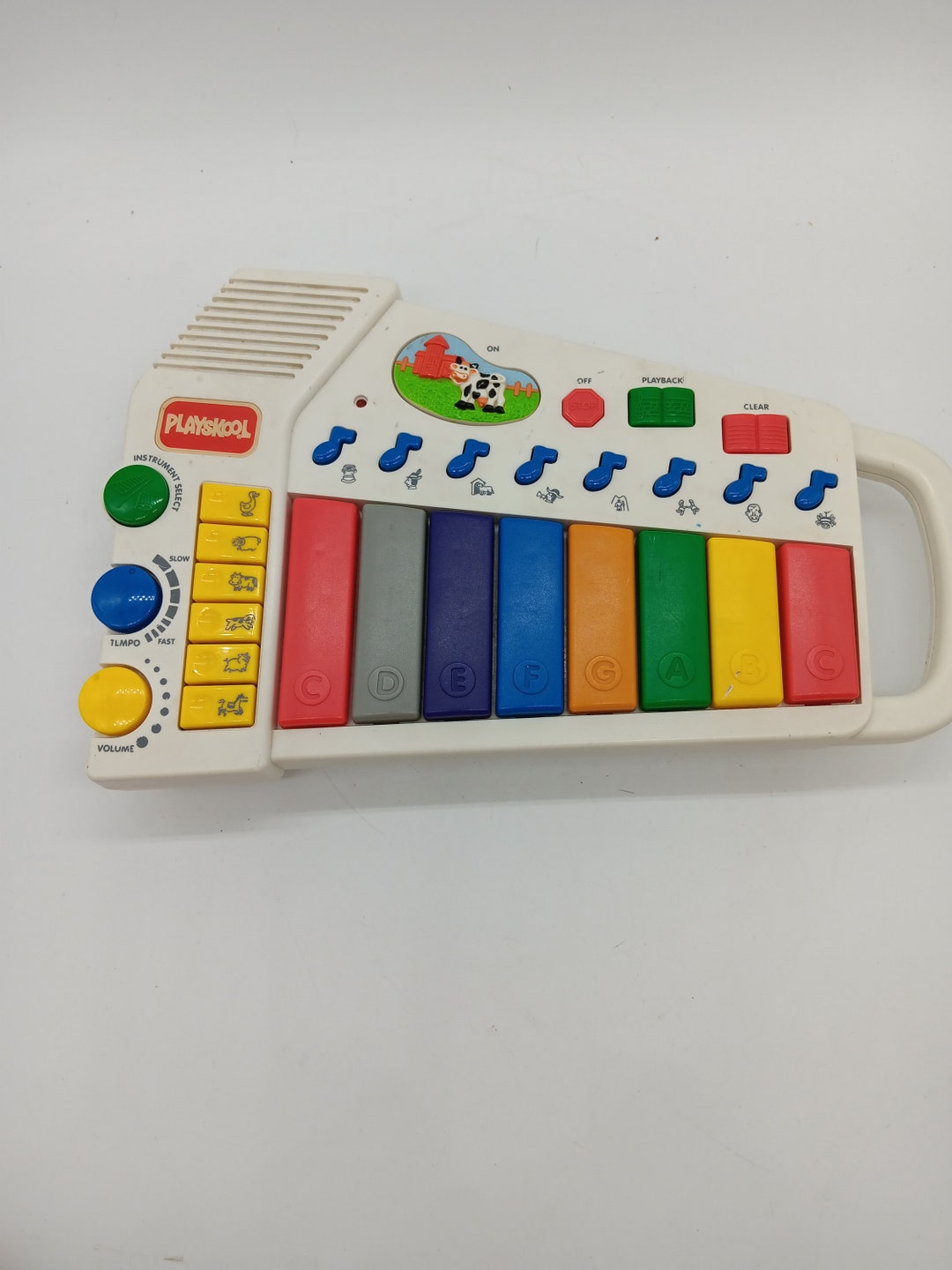 Vintage 90s Toy Playskool Farm Animal Friends Kids Musical Xylophone ...