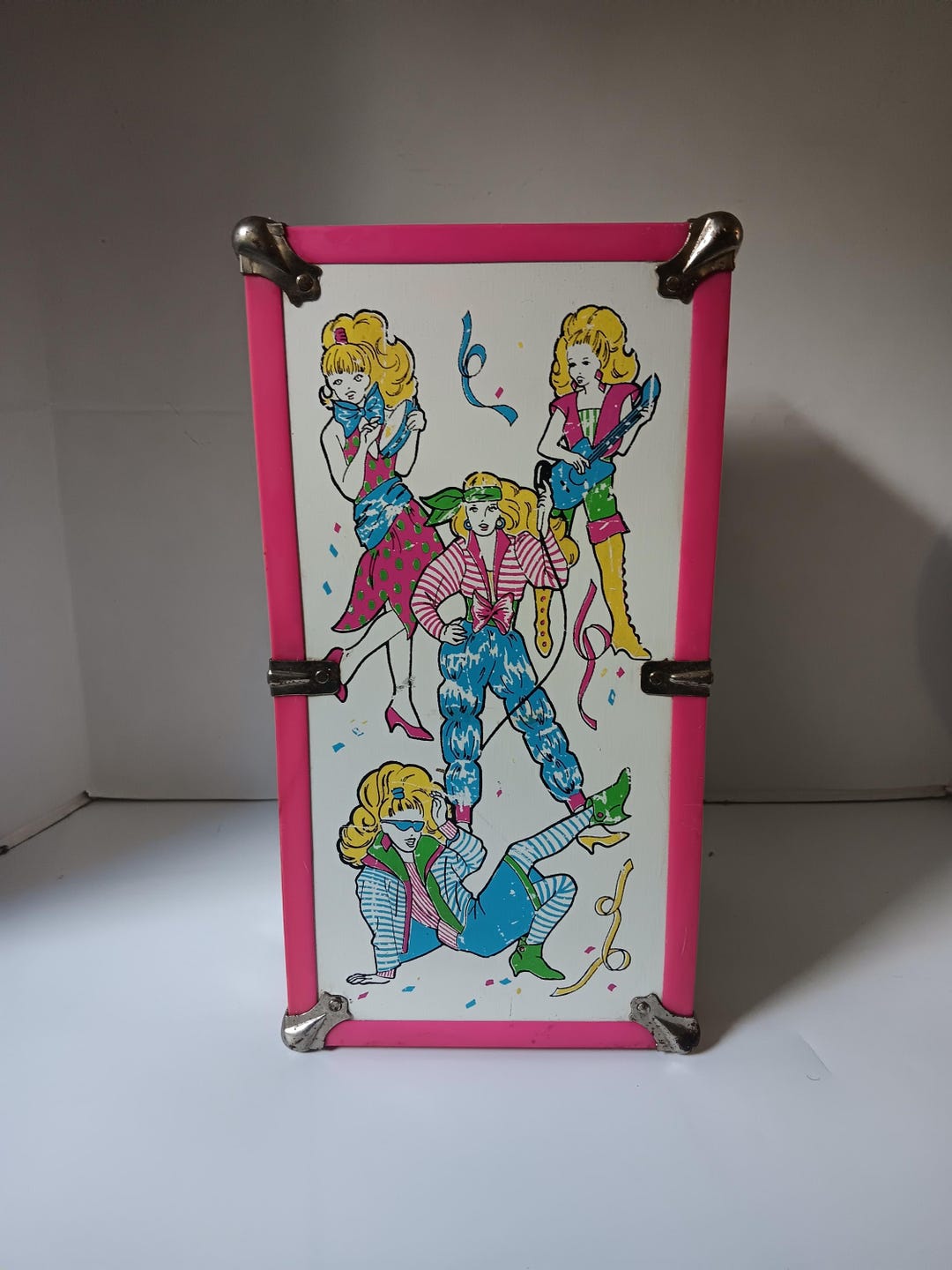 Vintage "jem & the Rockers" Barbie Style Wardrobe Wood Doll Case ...