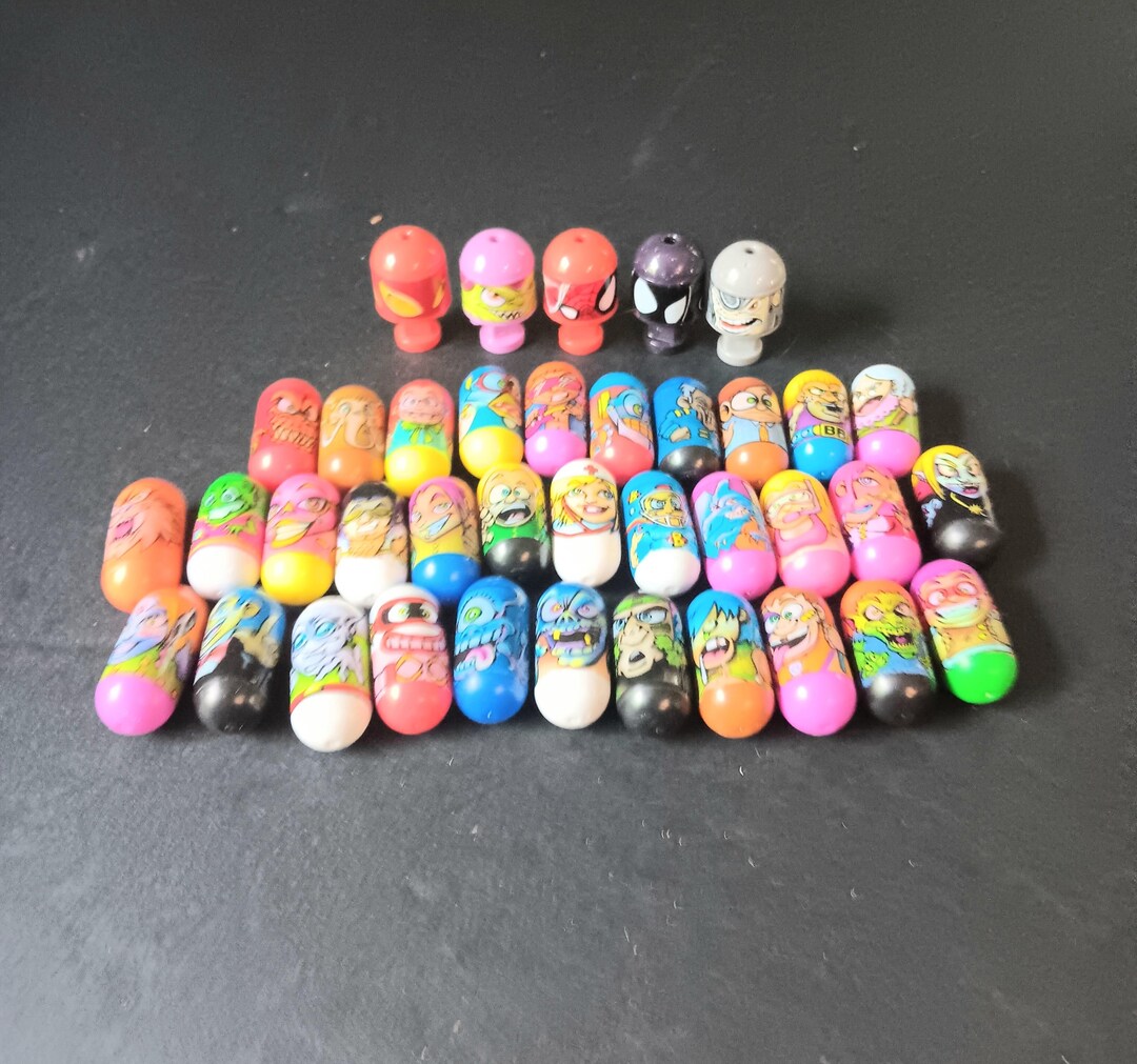 2004 Mighty Beanz Toy Lot Action Figure Lot of 38 W/marvel Beanz ...