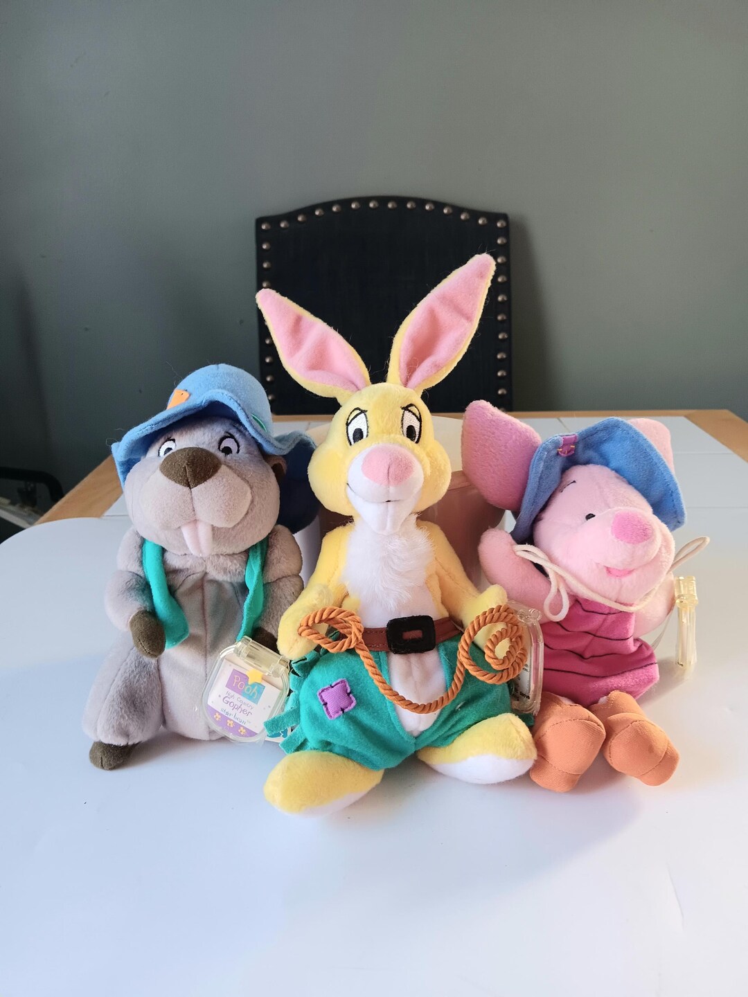 Vintage Winnie the Pooh Disney Star Bean Mattel Western Lasso Rabbit ...