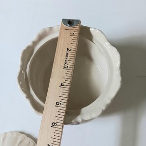 Vintage Ceramic Alberta's Molds Rose Floral Canister Jar Candy Dish ...