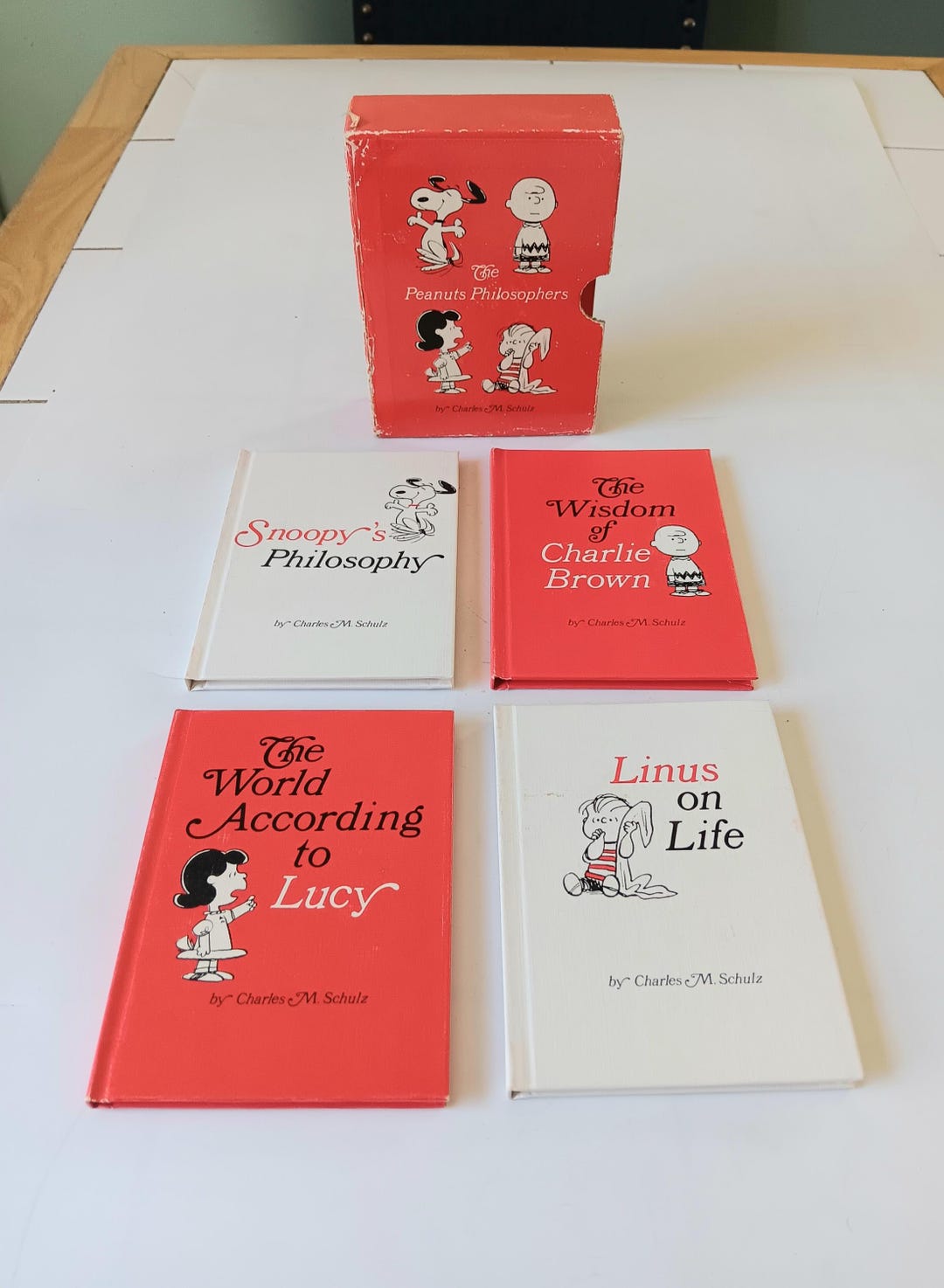 Vintage 60s Hallmark the Peanuts Philosophers Book Box Set of 4 Schulz ...