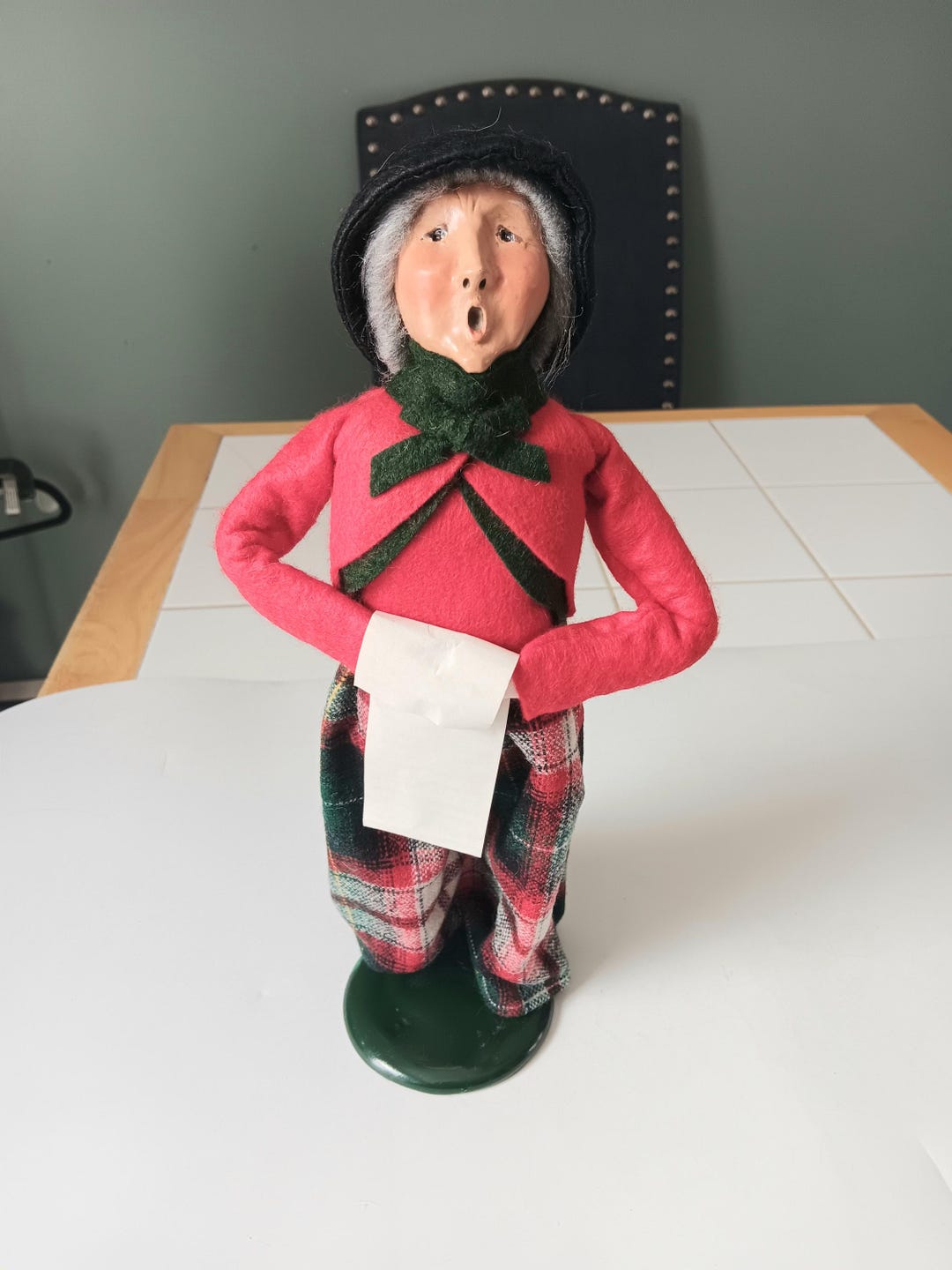 Signed 1989 Byers Choice the Carolers Caroling Christmas Figure. 80s ...