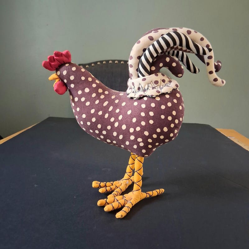 Primitive Rooster - Etsy