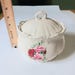 Vintage Ceramic Alberta's Molds Rose Floral Canister Jar Candy Dish ...