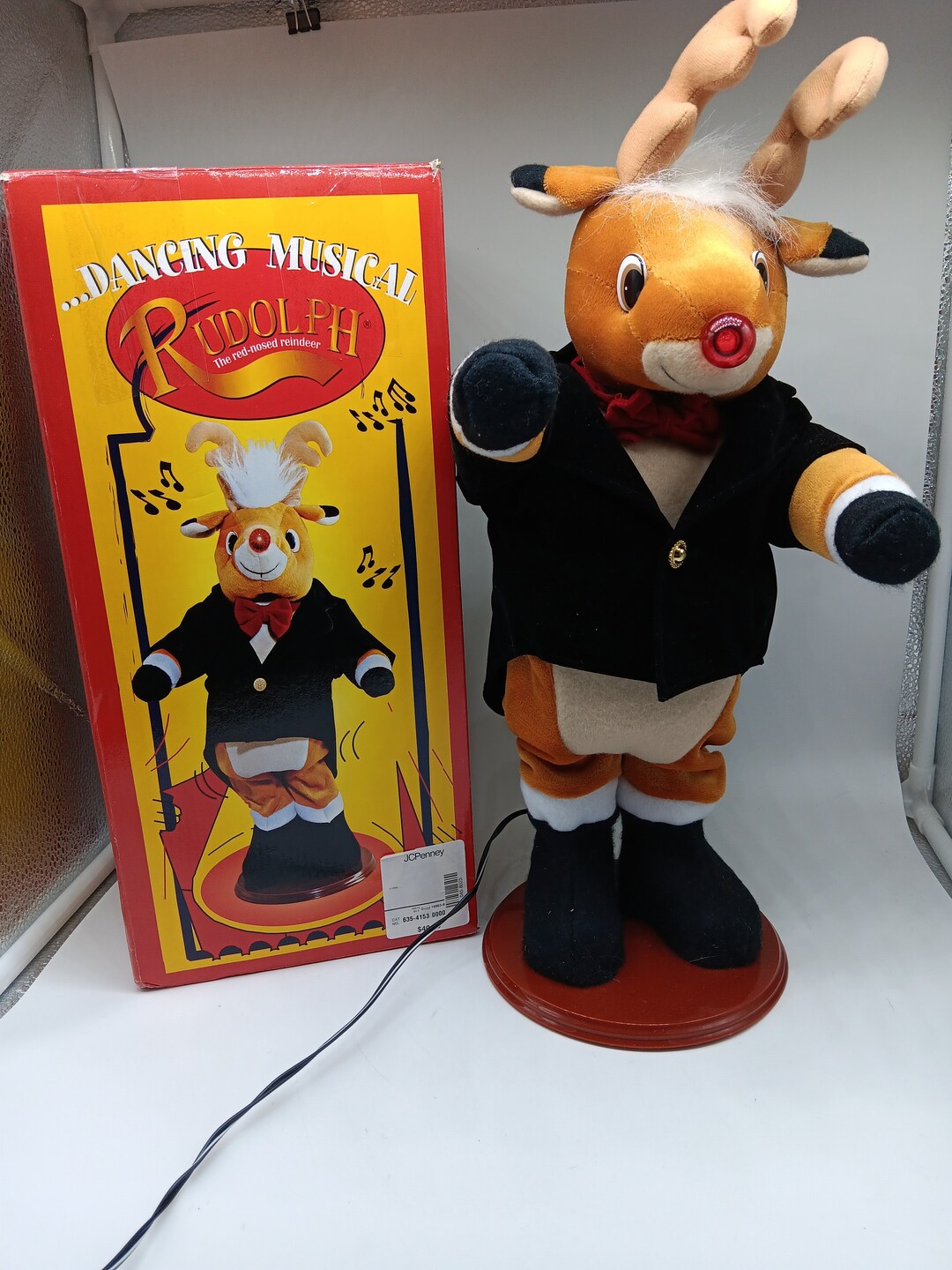 70s Dancing Musical Animated Singing Rudolph Reindeer W/box . Works ...