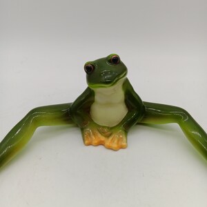 Franz Porcelain Amphibia Long Legged Frog Figurine Hand Painted - Etsy