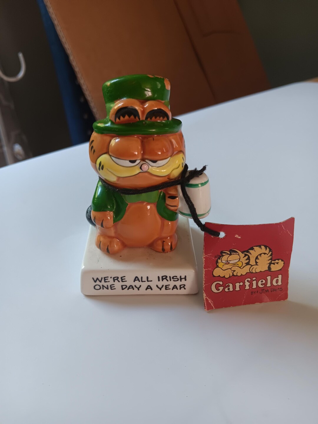 New Old Stock Enesco Vintage 1981 Garfield Ceramic Figurine. we're All ...