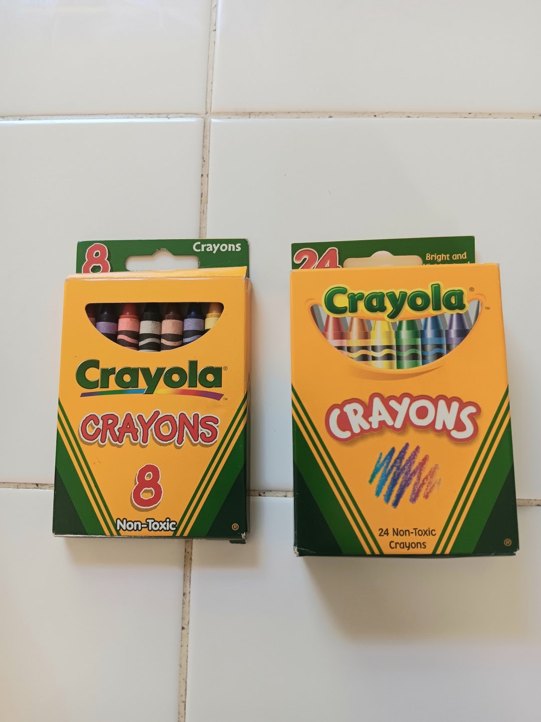 Vintage Crayola Crayons 24 & 8 Packs Set. Year 2000 and 99' Usa. New ...