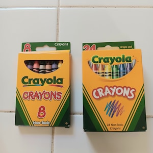 Vintage Crayola Crayons 24 & 8 Packs Set. Year 2000 and 99' Usa. New ...