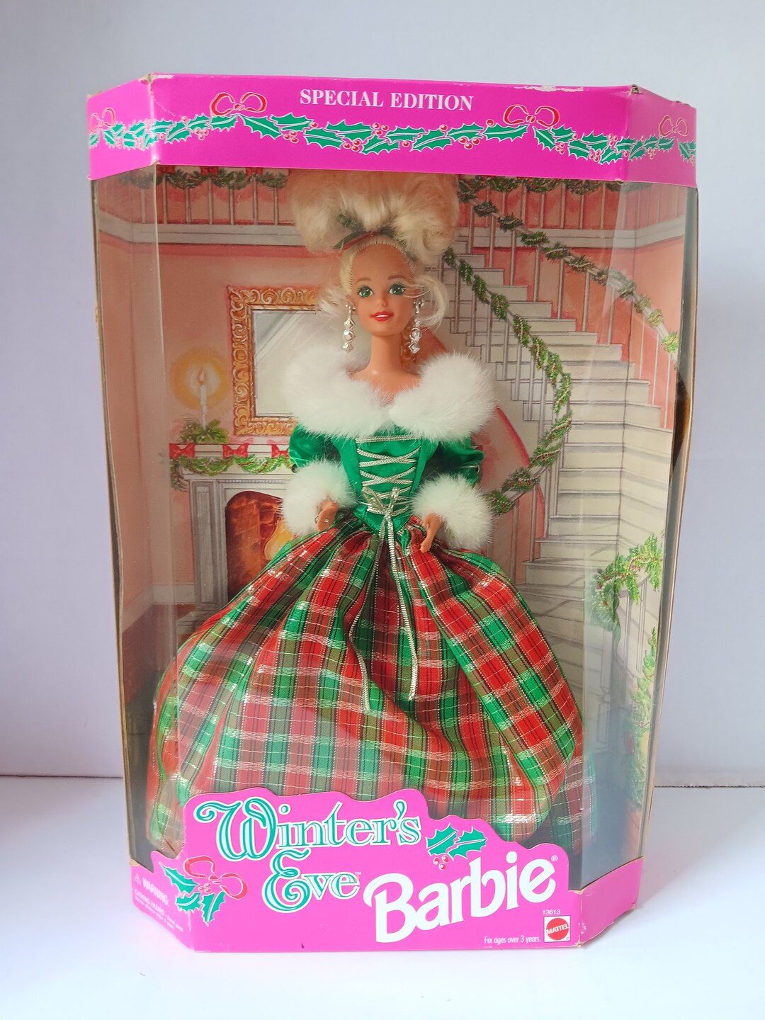 Mattel Barbie Doll Winters Eve Holiday 1994 Special Edition Toy Fashion ...