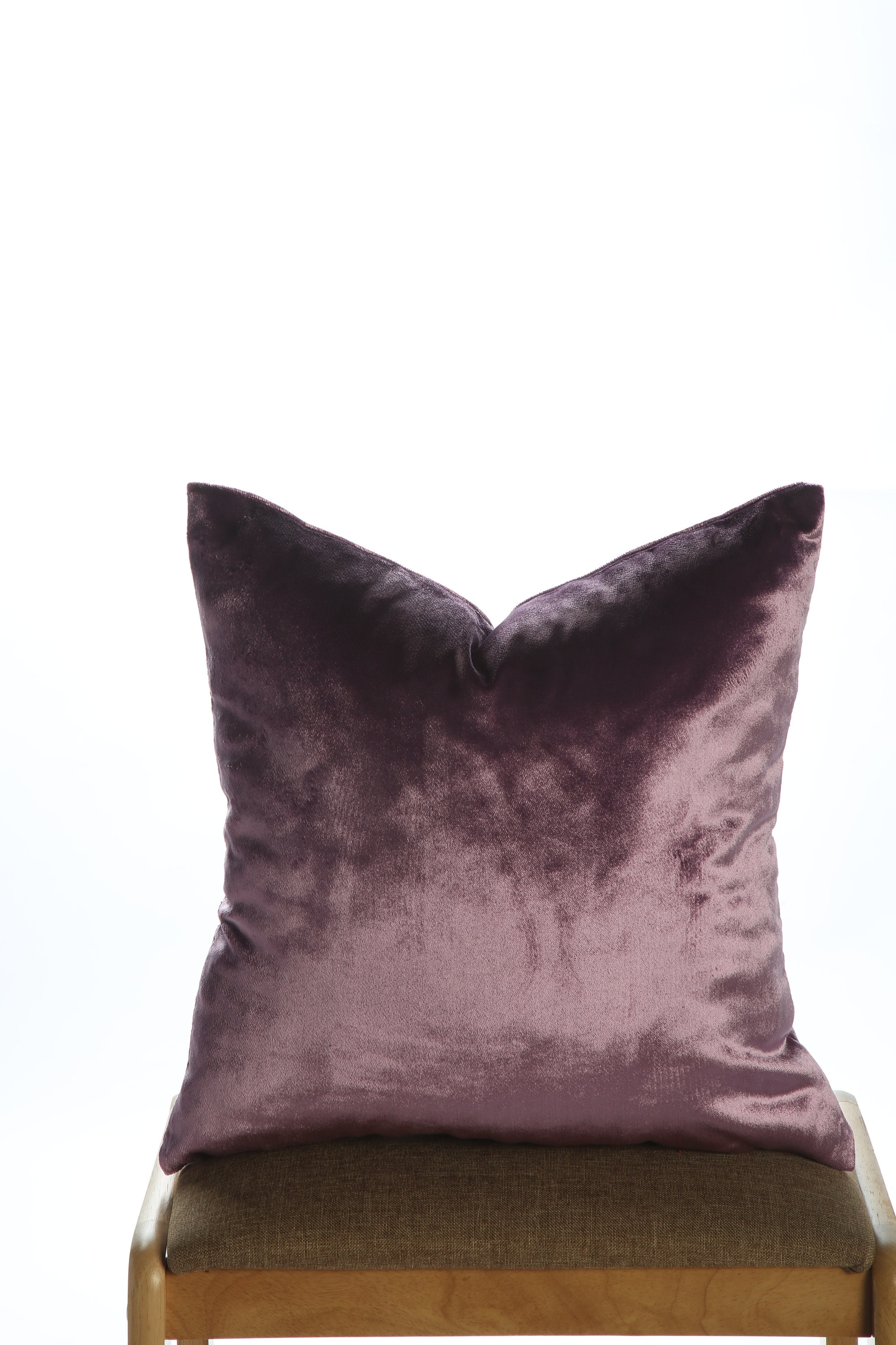 Iridescent Purple Pillow Cover, Shiny Soft Pillow, Cotton Velvet ...