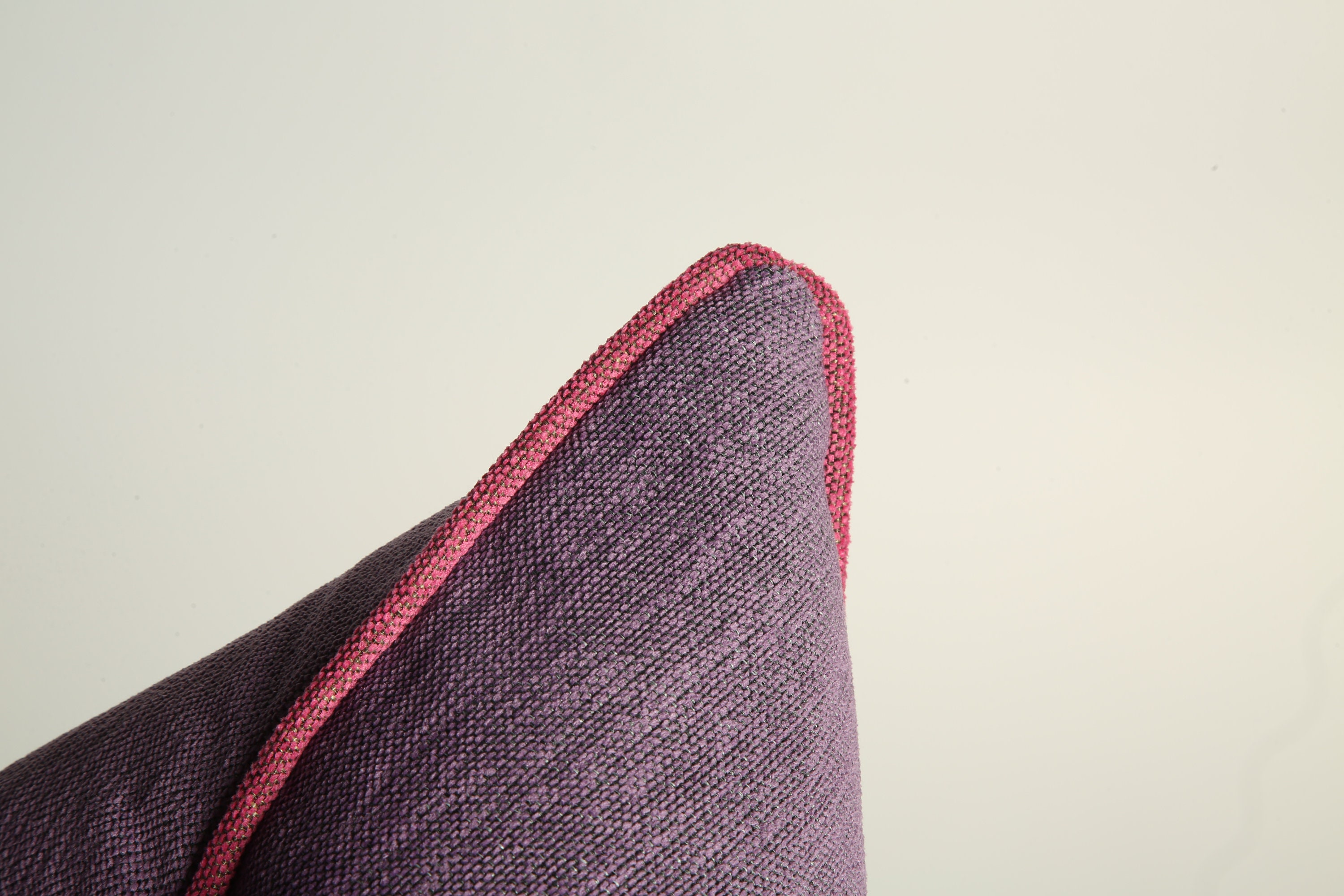 Purple Linen Pillow Cover With Linen Pipping,purple Body Pillow With ...