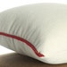 White Pillow With Red Pipping,white Linen Throw Pillows,red Pipping ...