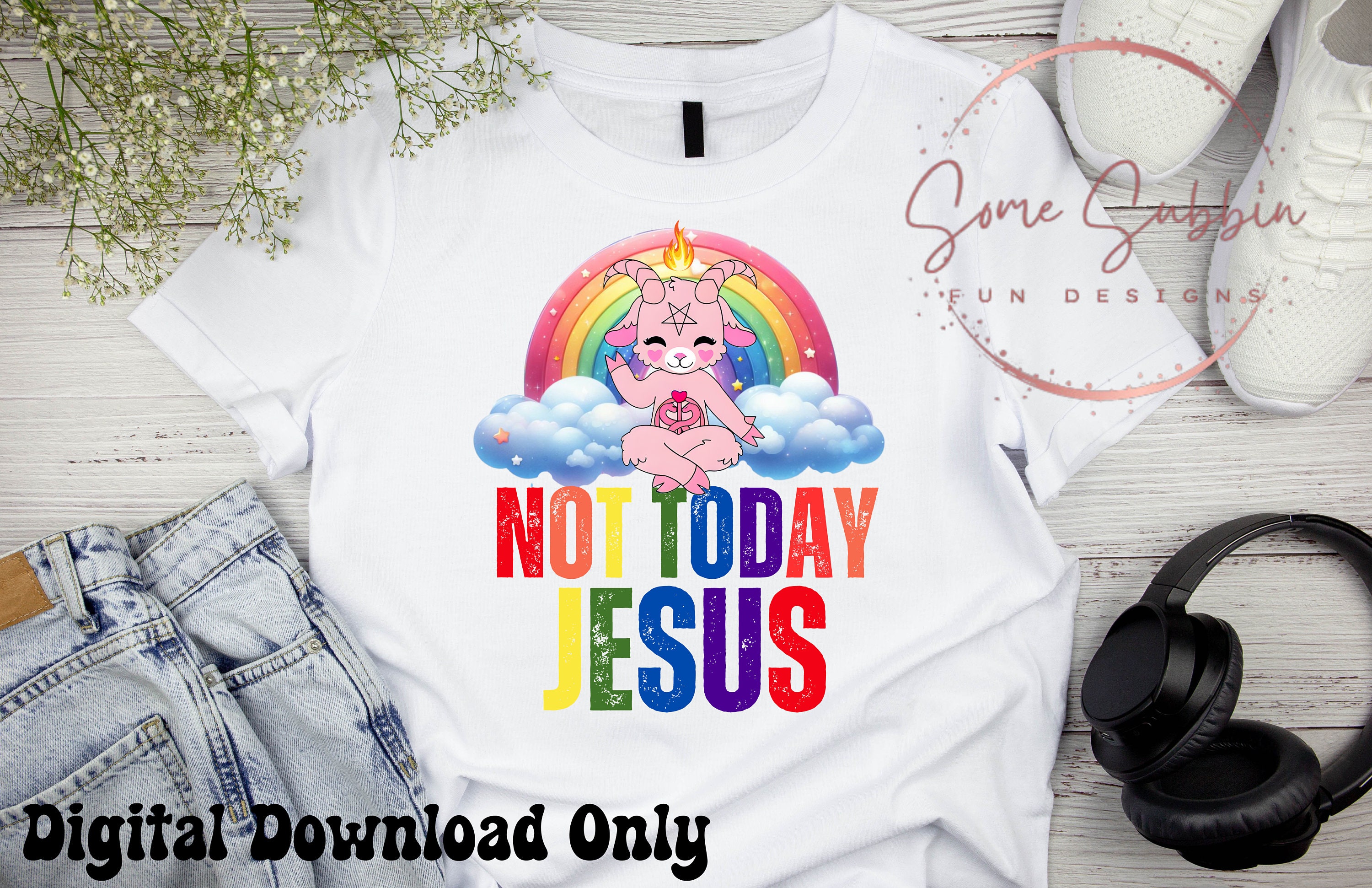 Not Today Jesus Png, Not Today Jesus Sublimation Design, Not Today ...