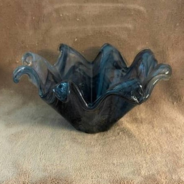 Murano Glass Wave Bowl Etsy