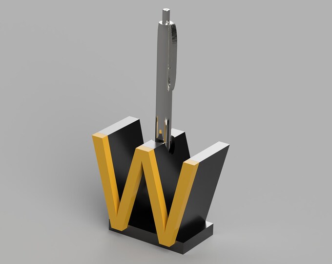 Arial Font W /3D Print STL/STL Pack/modern Desk Organizer/desk Caddy ...