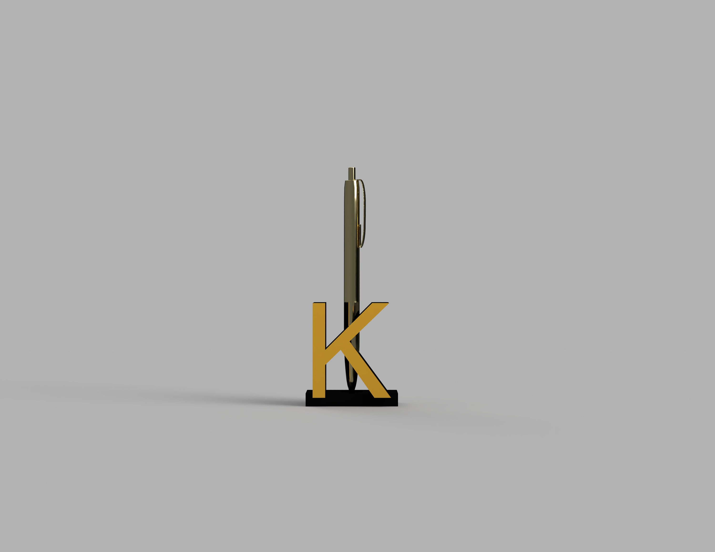 Arial Font K /3D Print STL/STL Pack/modern Desk Organizer/desk - Etsy
