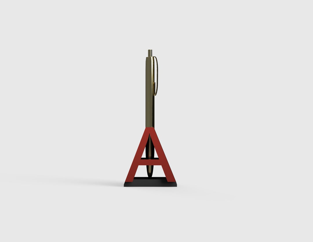 Arial Font A /3D Print STL/STL Pack/modern Desk Organizer/desk Caddy ...