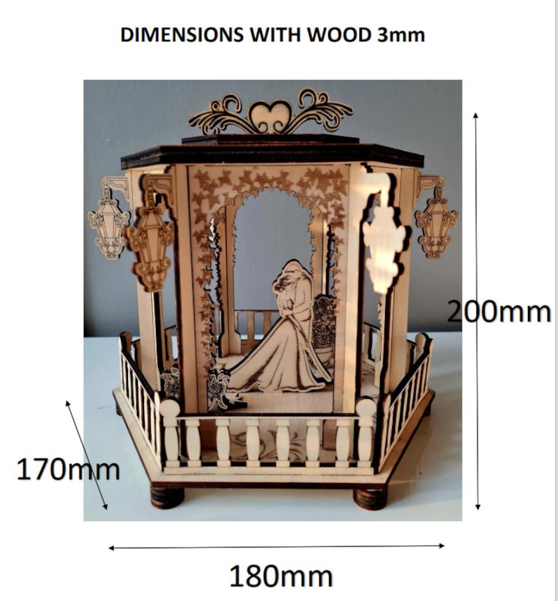 SVG DXF Laser Cut File Wedding Kiosk, Laser Married Couple - Etsy