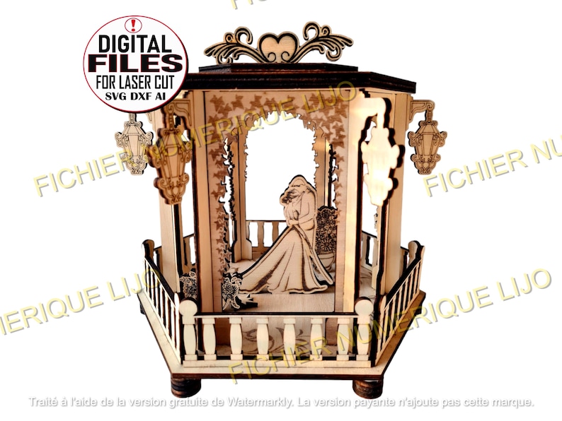 SVG DXF Laser Cut File Wedding Kiosk, Laser Married Couple - Etsy