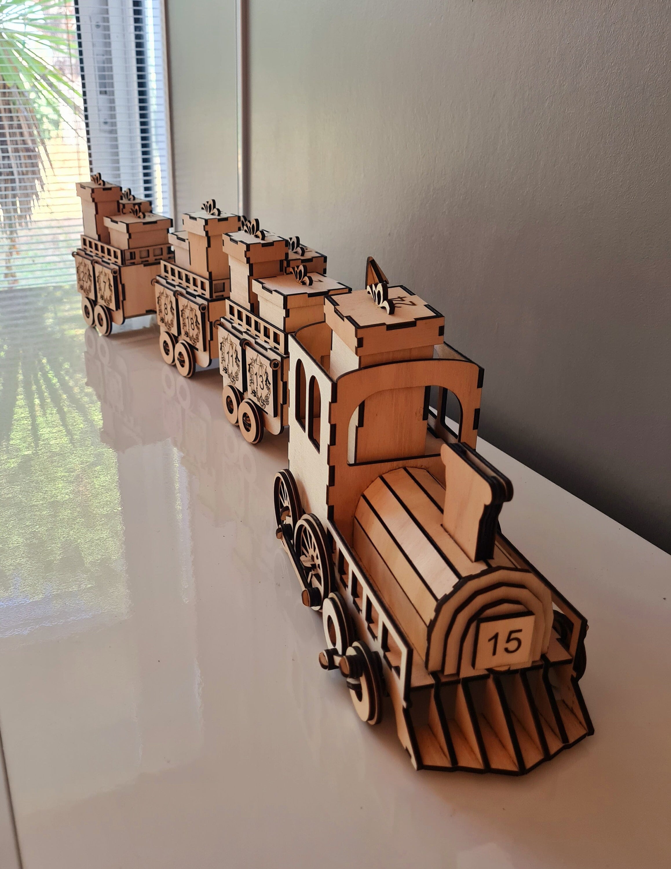 File Advent Calendar Train Laser Cut DXF Christmas Calendar - Etsy UK